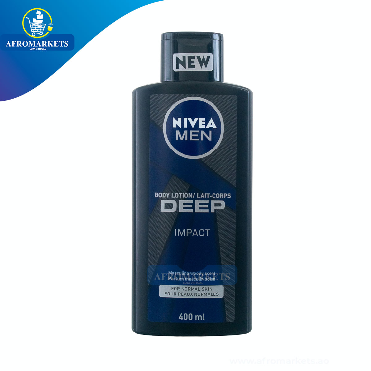 Creme Corporal, Nivea Men Deep Impact, 400ml - Afromarkets